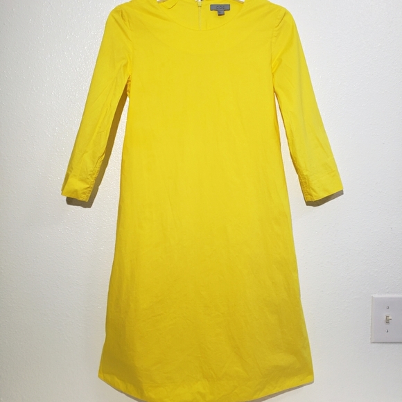 COS | Dresses | Cos Dress Bright Yellow Midi | Poshmark
